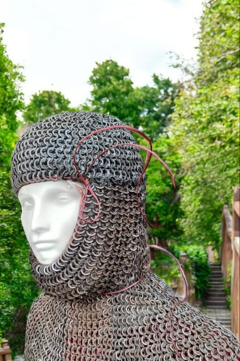 Medieval mail coif, medieval chainmail coif, medieval armour ...