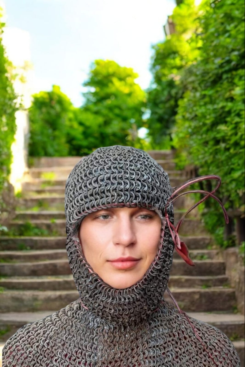 Medieval mail coif, medieval chainmail coif, medieval armour ...