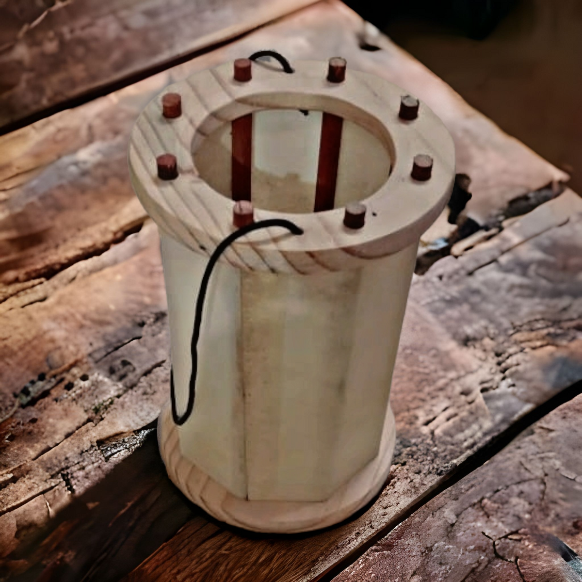 Viking lantern, large Medieval Lantern,Chestnut, wooden, Viking lamp ...