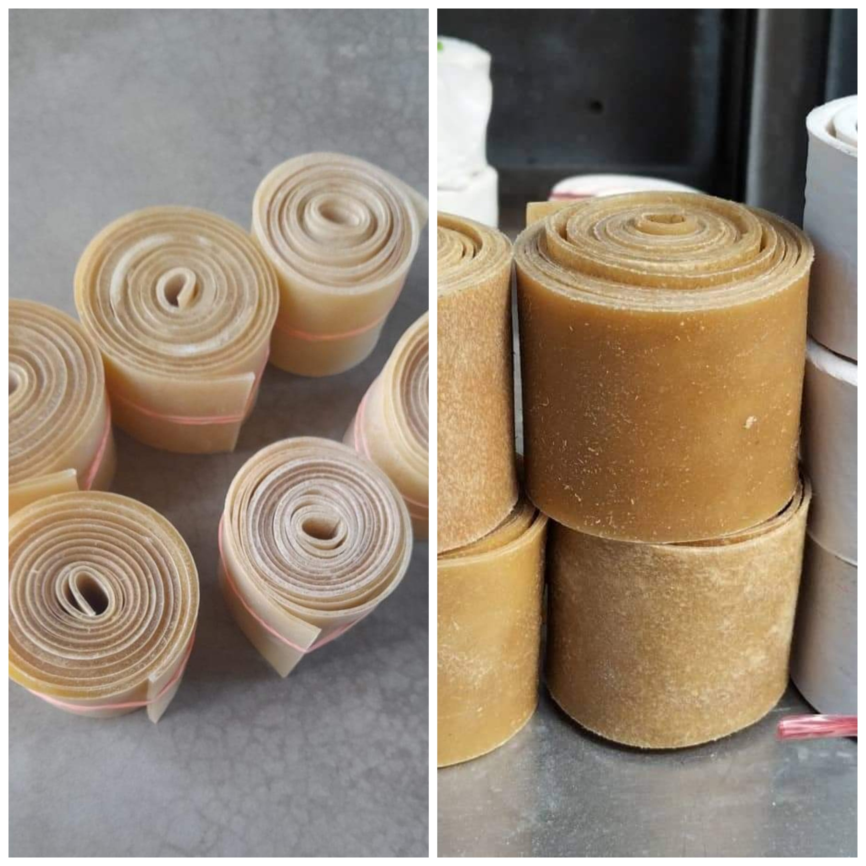 Raw Hide shield edging - MaximArmouries