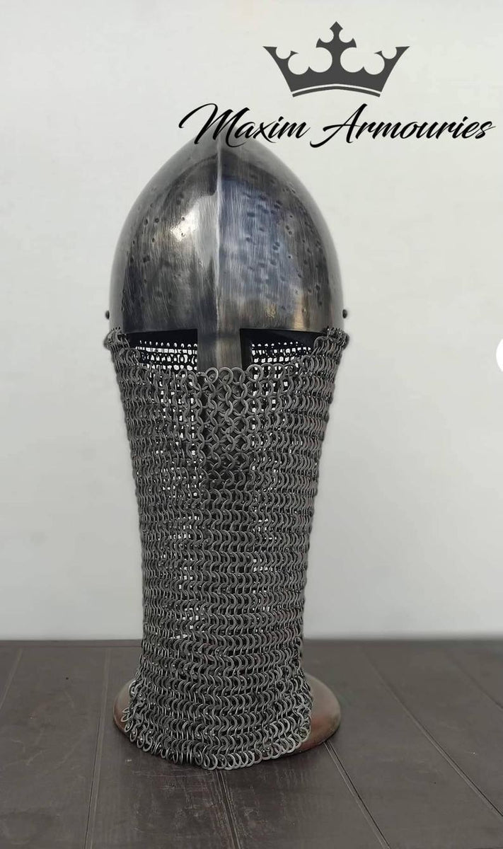 Viking Helmet, Conical Medieval Helmet, Norman helmet – MaximArmouries